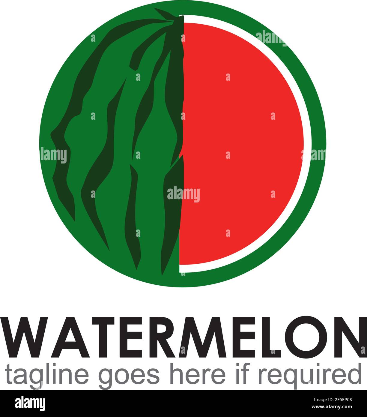 Watermelon fruit logo design vector template Stock Vector Image & Art ...