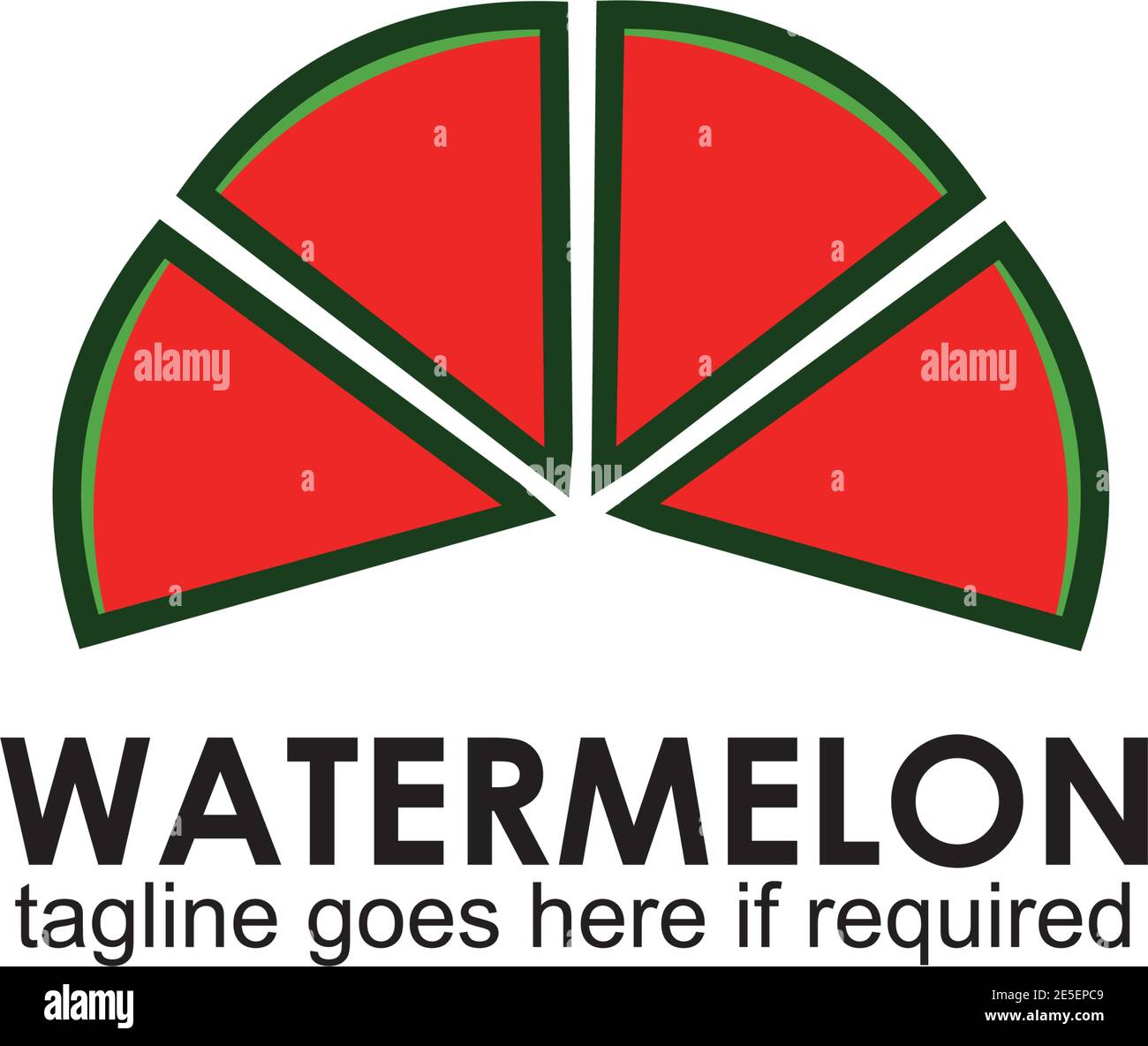 Watermelon fruit logo design vector template Stock Vector Image & Art ...