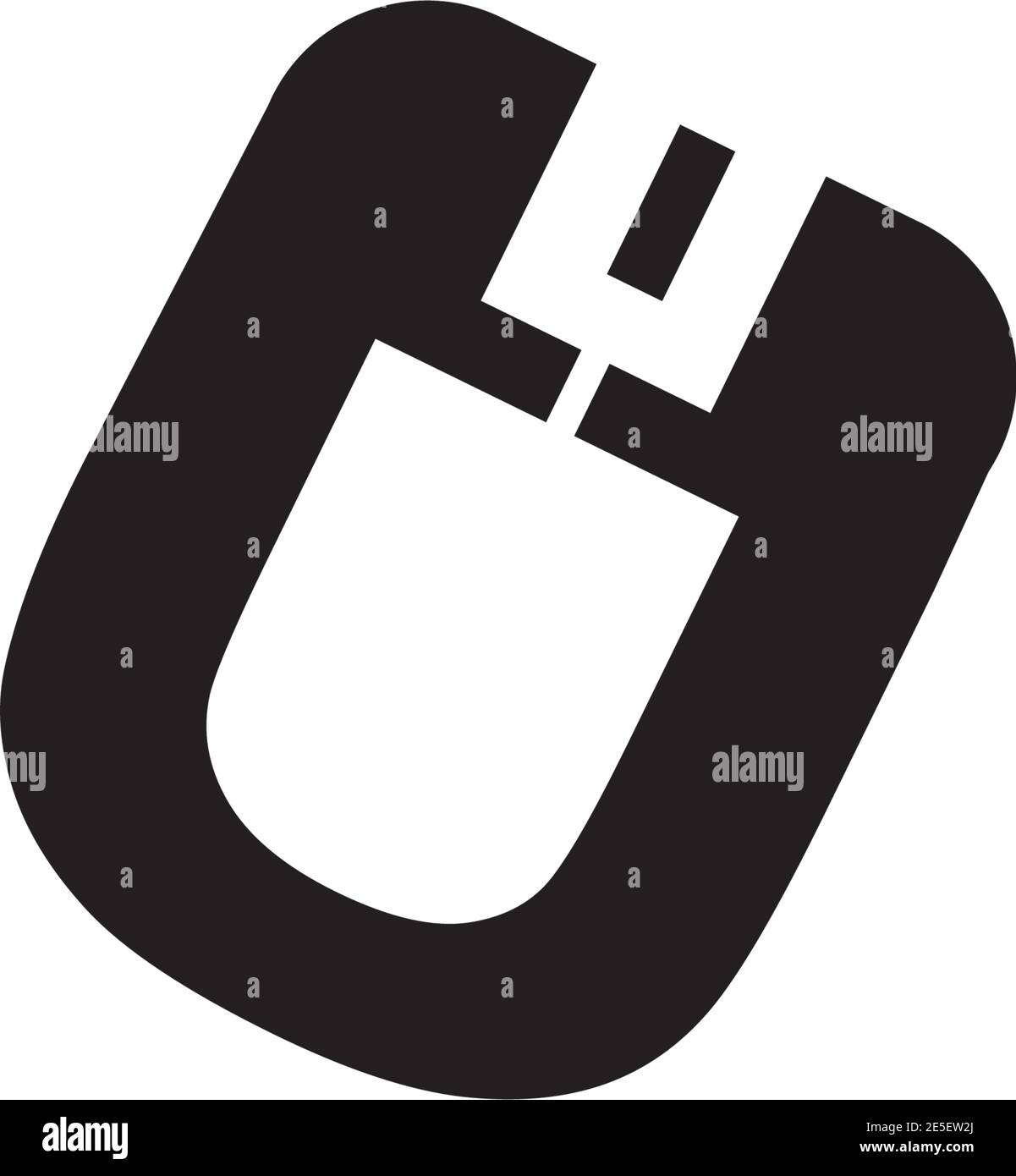 Click logo design with using mouse pointer template Stock Vector Image ...