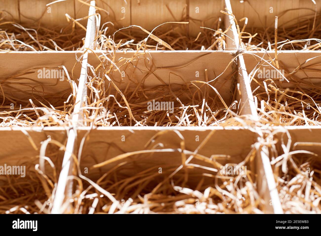 Straw box for food and fragile objects. Background textures Stock Photo ...