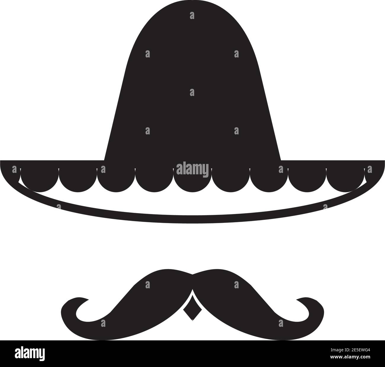 Mexican food maracas sombrero Cut Out Stock Images & Pictures - Alamy