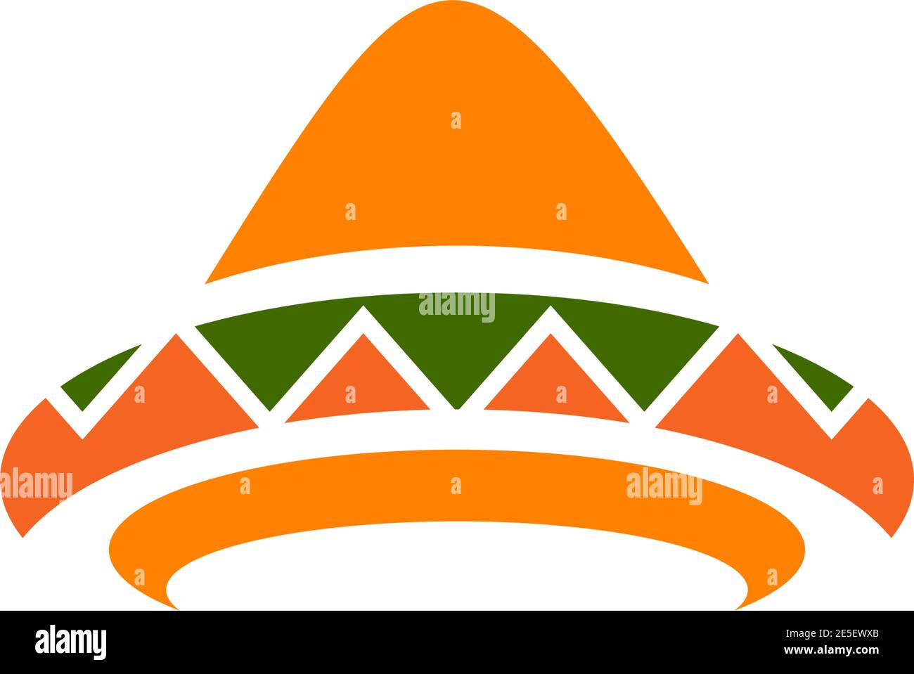 Mexican or Mexico hat logo design vector template Stock Vector Image ...