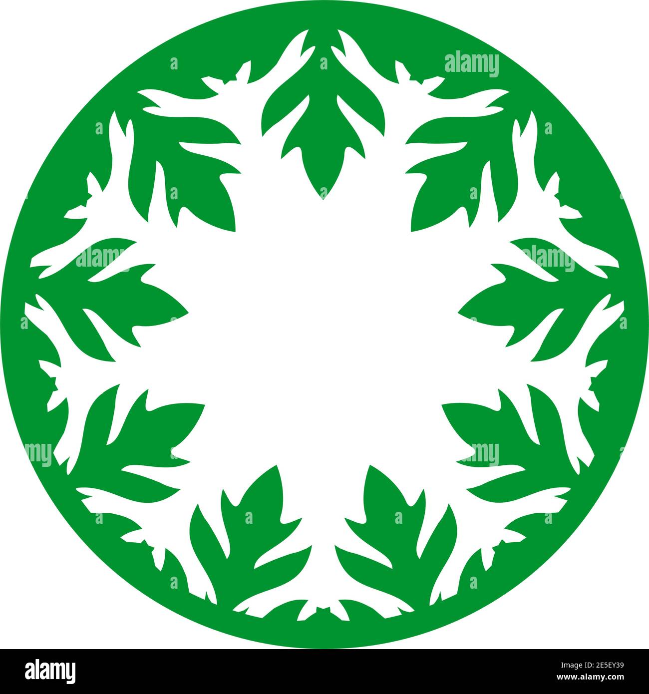 Papaya leaf logo design vector template Stock Vector Image & Art - Alamy