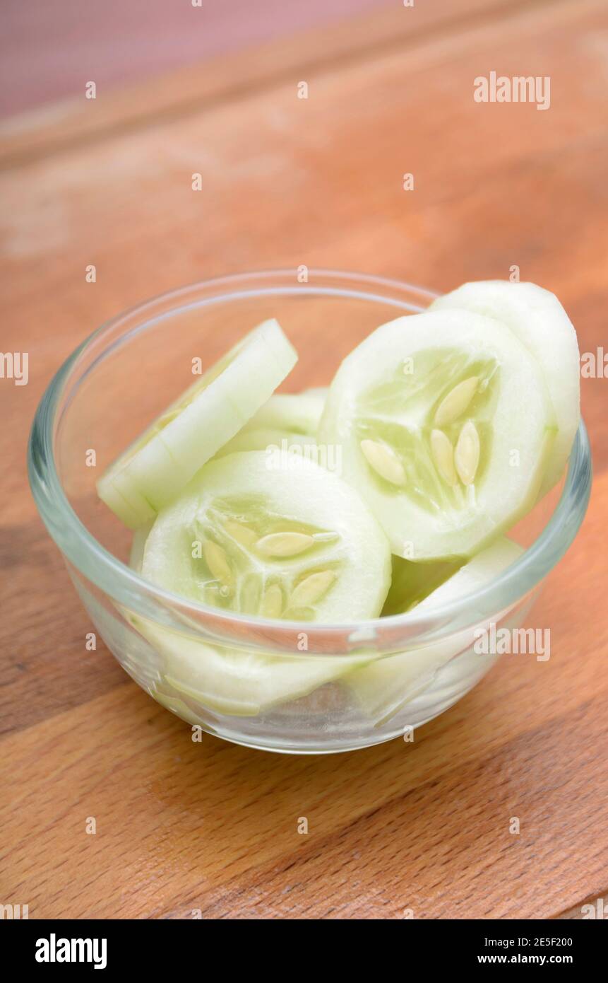 cucumber salad in a bowl Stock Photo - Alamy