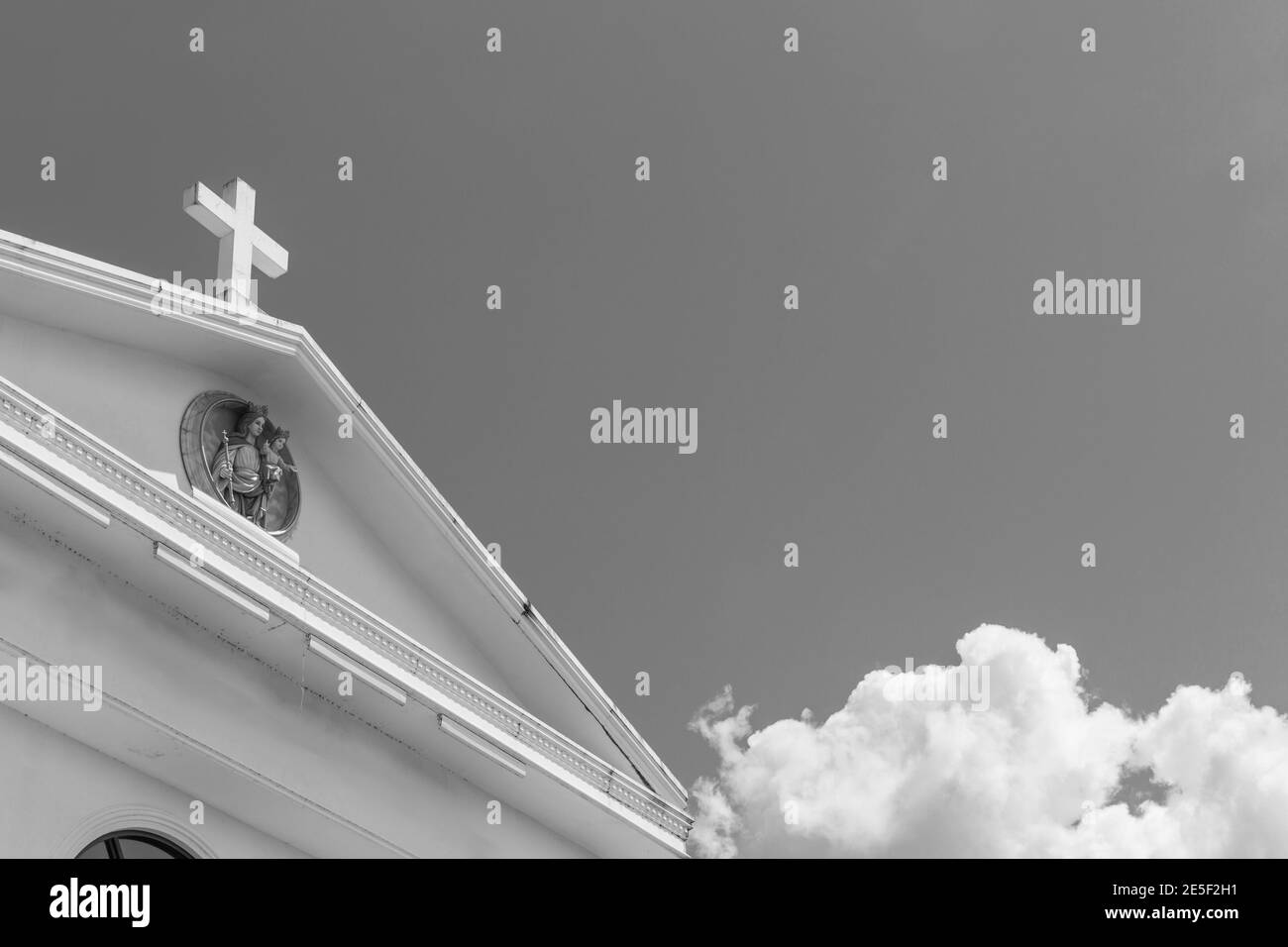 Big cross in catholic Black and White Stock Photos & Images - Alamy