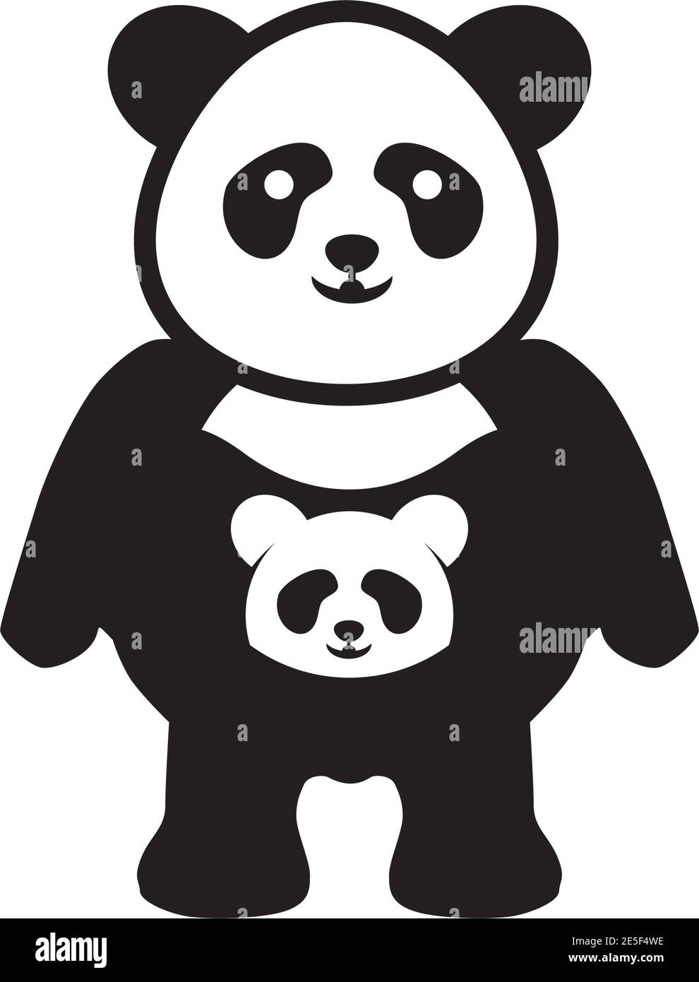 Giant panda china snow Stock Vector Images - Alamy
