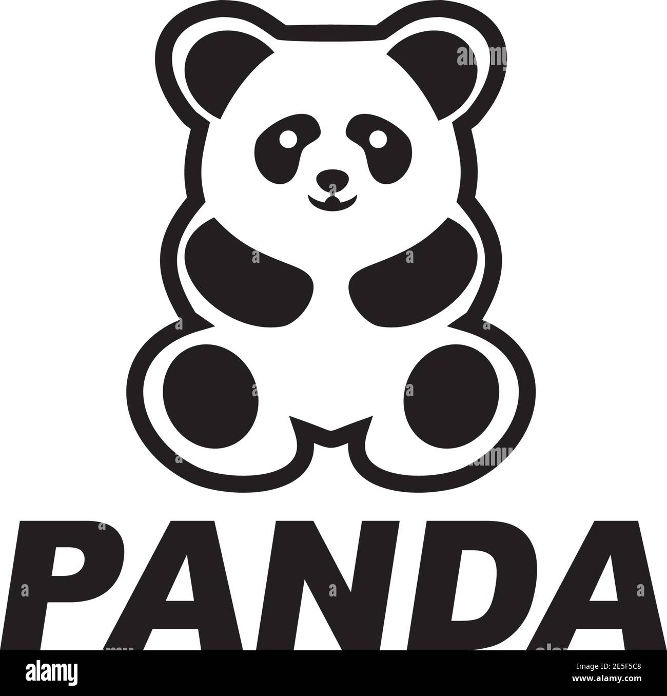 Panda animal logo design vector template Stock Vector Image & Art - Alamy
