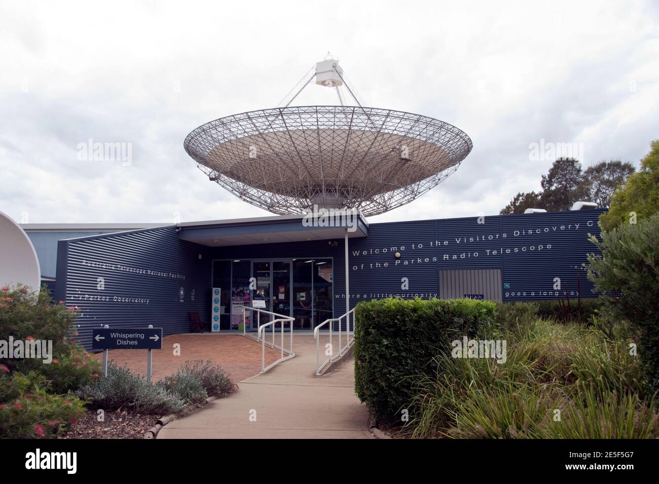 The Parkes Observatory, a radio telescope observatory near Parkes, New ...