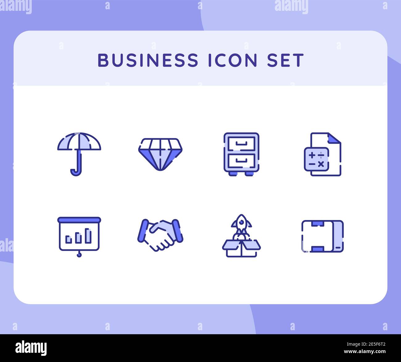 business icon icons set collection collections package umbrella diamond ...