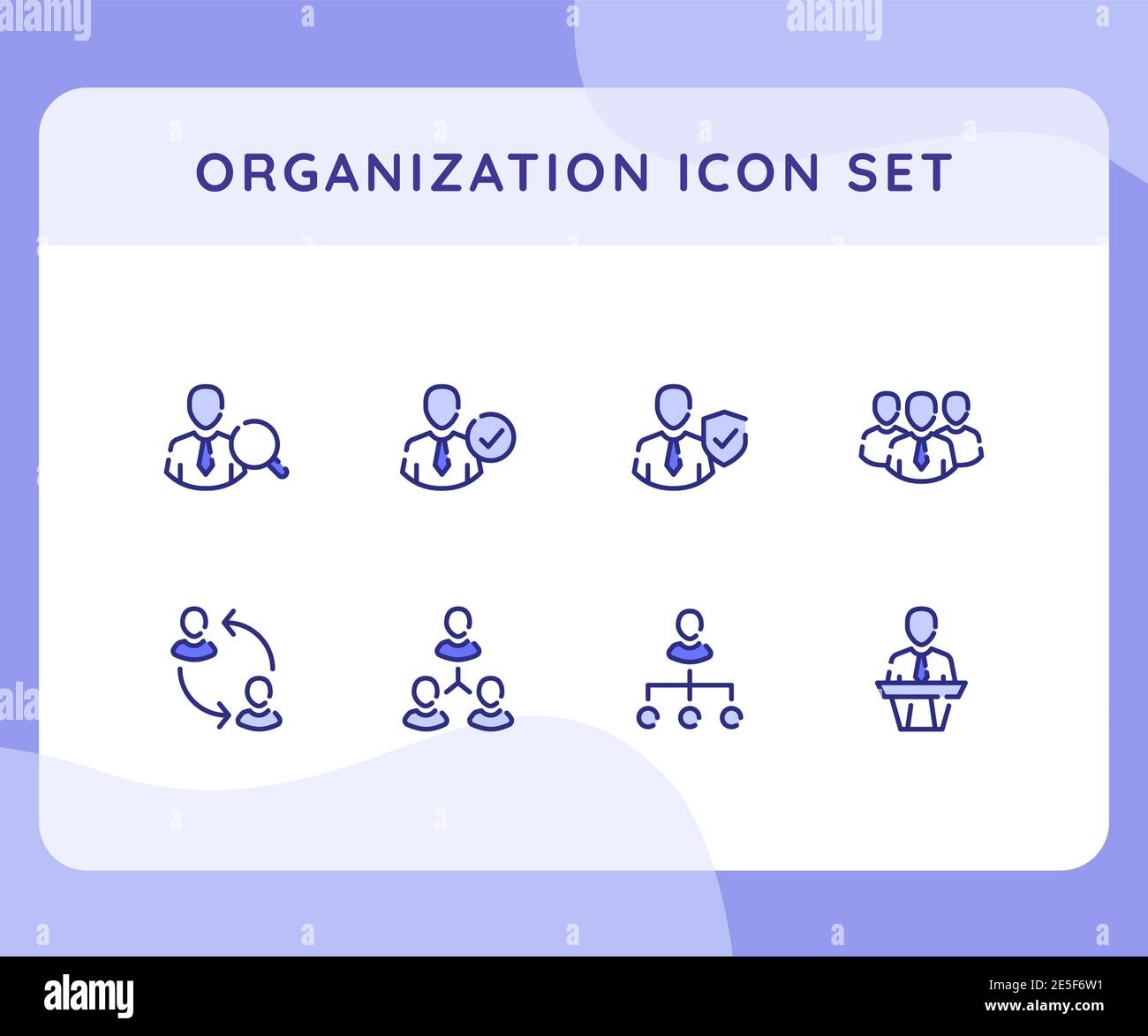 organization icon icons set collection collections package leader ...