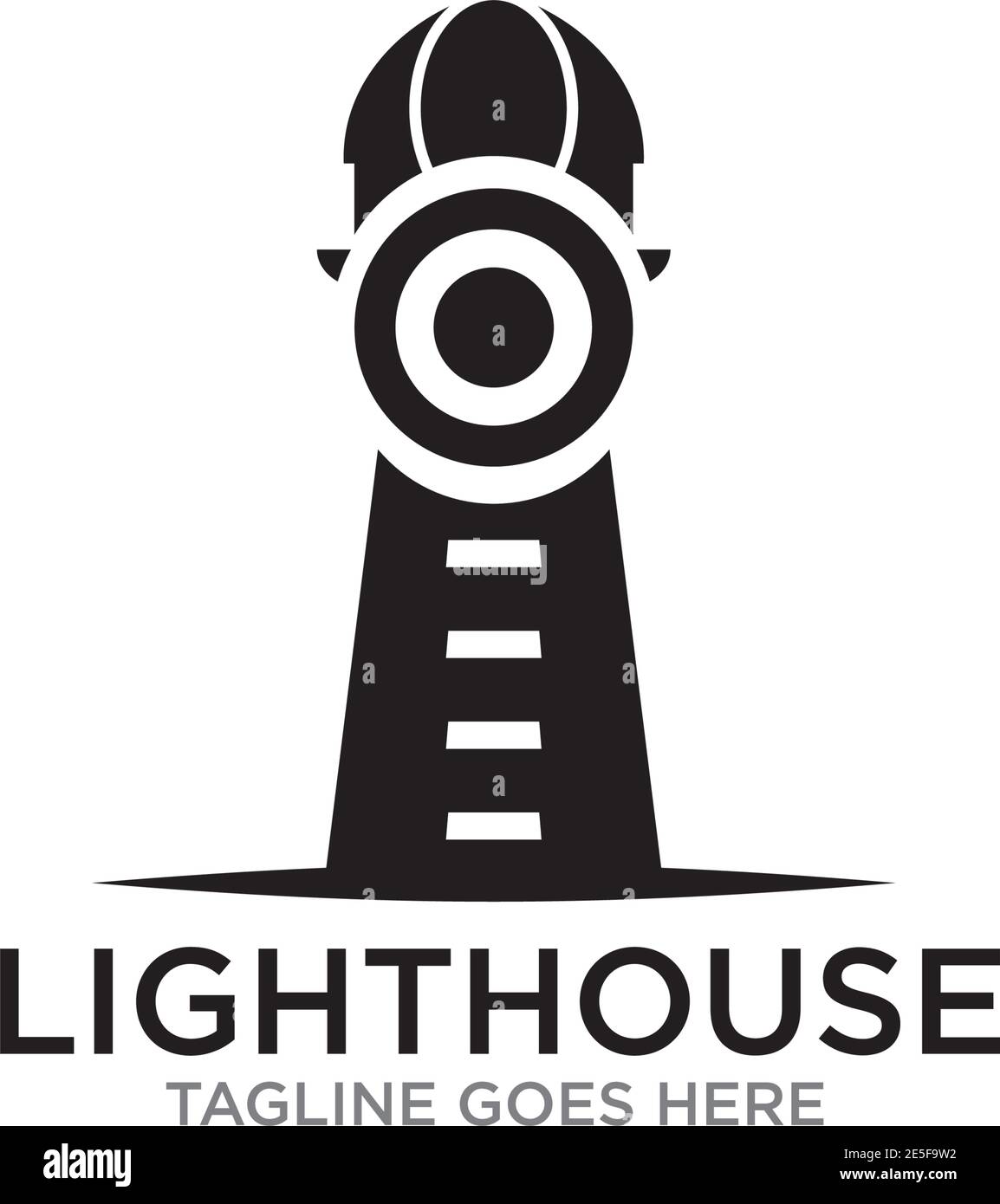 Lighthouse building logo design vector template Stock Vector Image ...