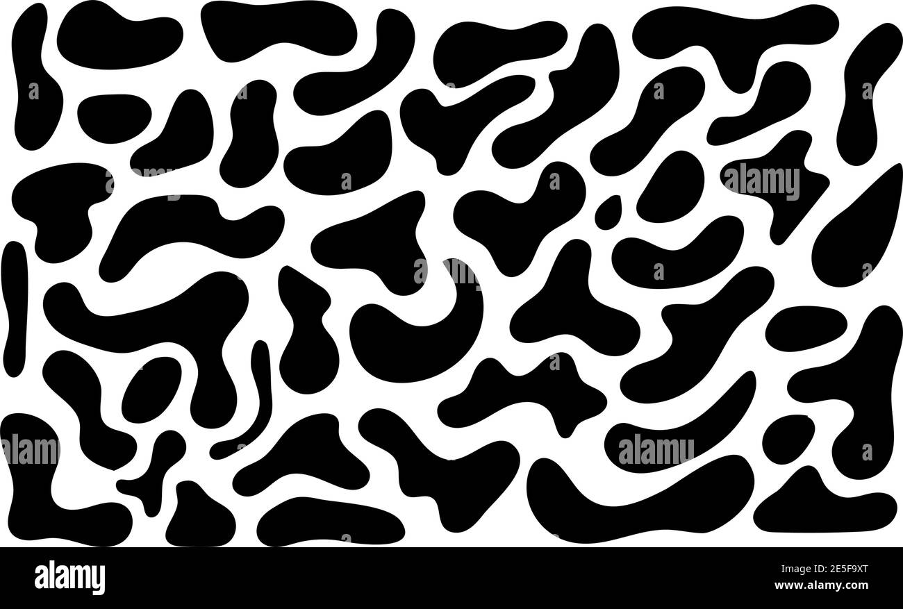 Irregular Blob Set Of Abstract Organic Shapes Abstract Irregular Random Blobs Simple Liquid