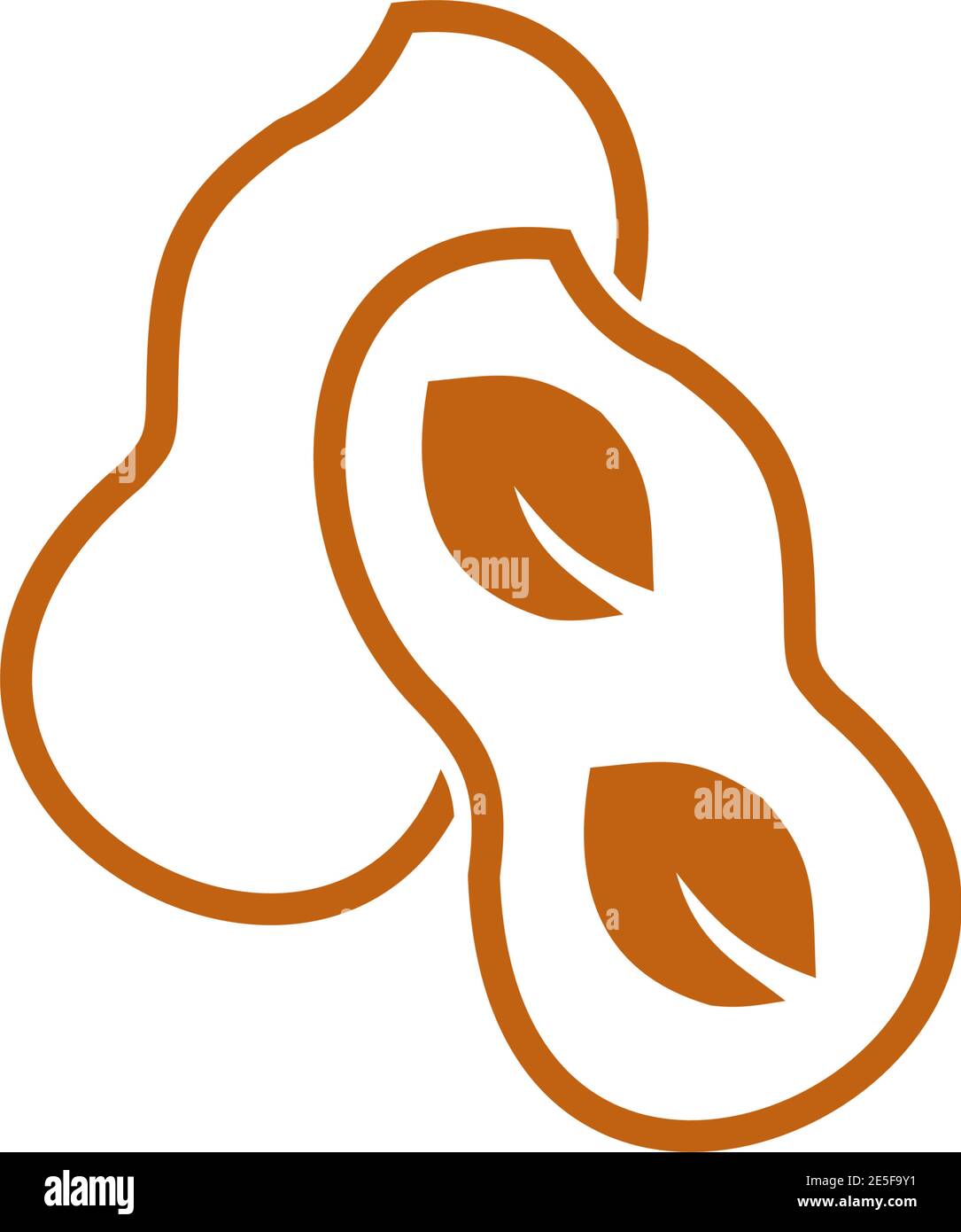 Vector logo peanut Stock Vector Images - Alamy