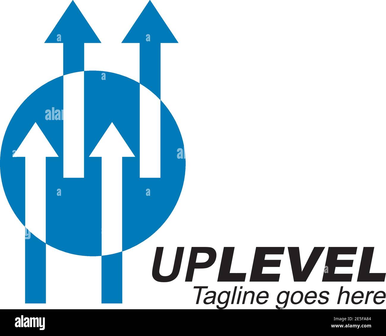 Up arrow logo design hi-res stock photography and images - Alamy
