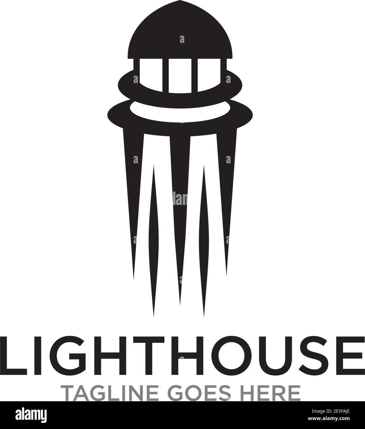 Lighthouse building logo design vector template Stock Vector Image ...