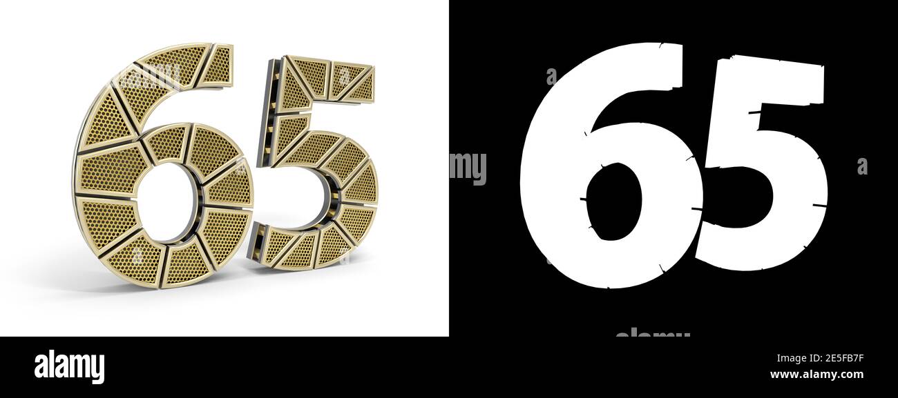 Happy birthday number 65 greeting hi-res stock photography and images ...