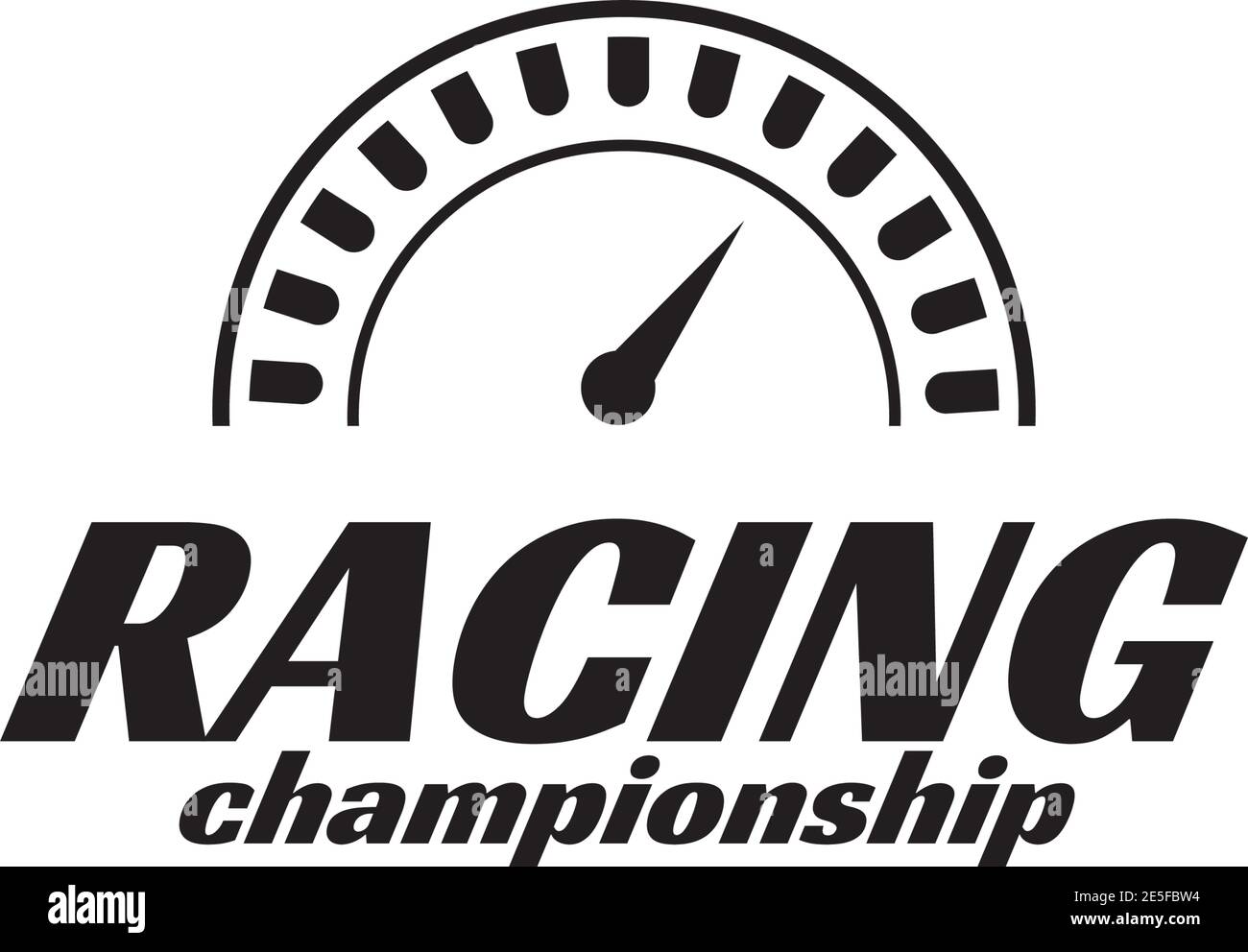Racing championship logo design incorporated with speedometer icon ...