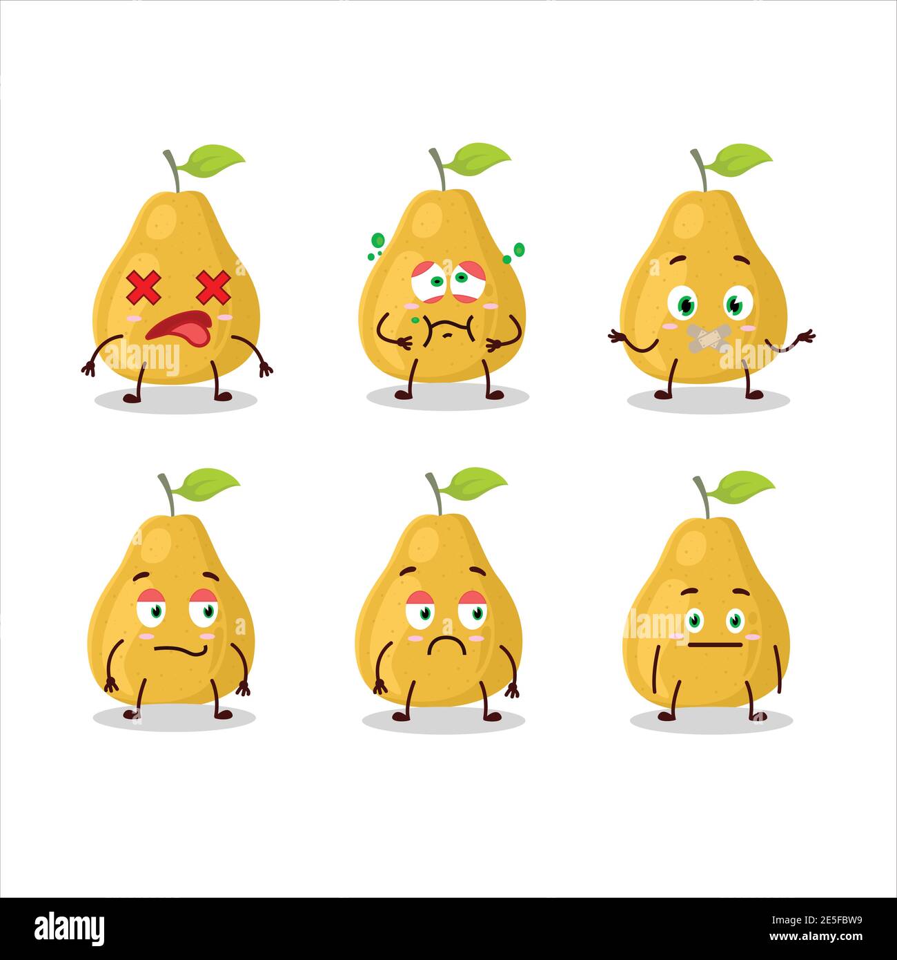 Pomelo cartoon in character with nope expression. Vector illustration ...
