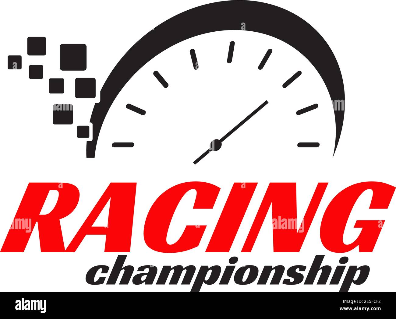 Racing championship logo design incorporated with speedometer icon ...