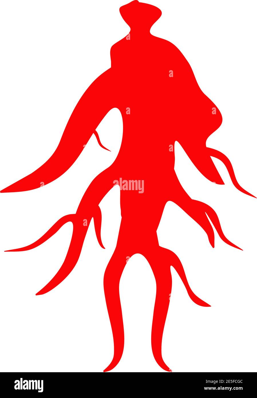Korean ginseng logo design vector template Stock Vector Image & Art - Alamy