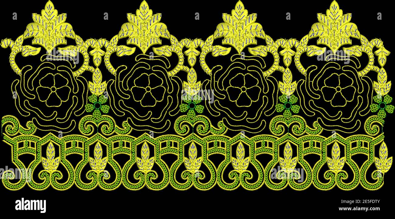 Mughal art work.indian traditional antique gold border Stock Photo - Alamy