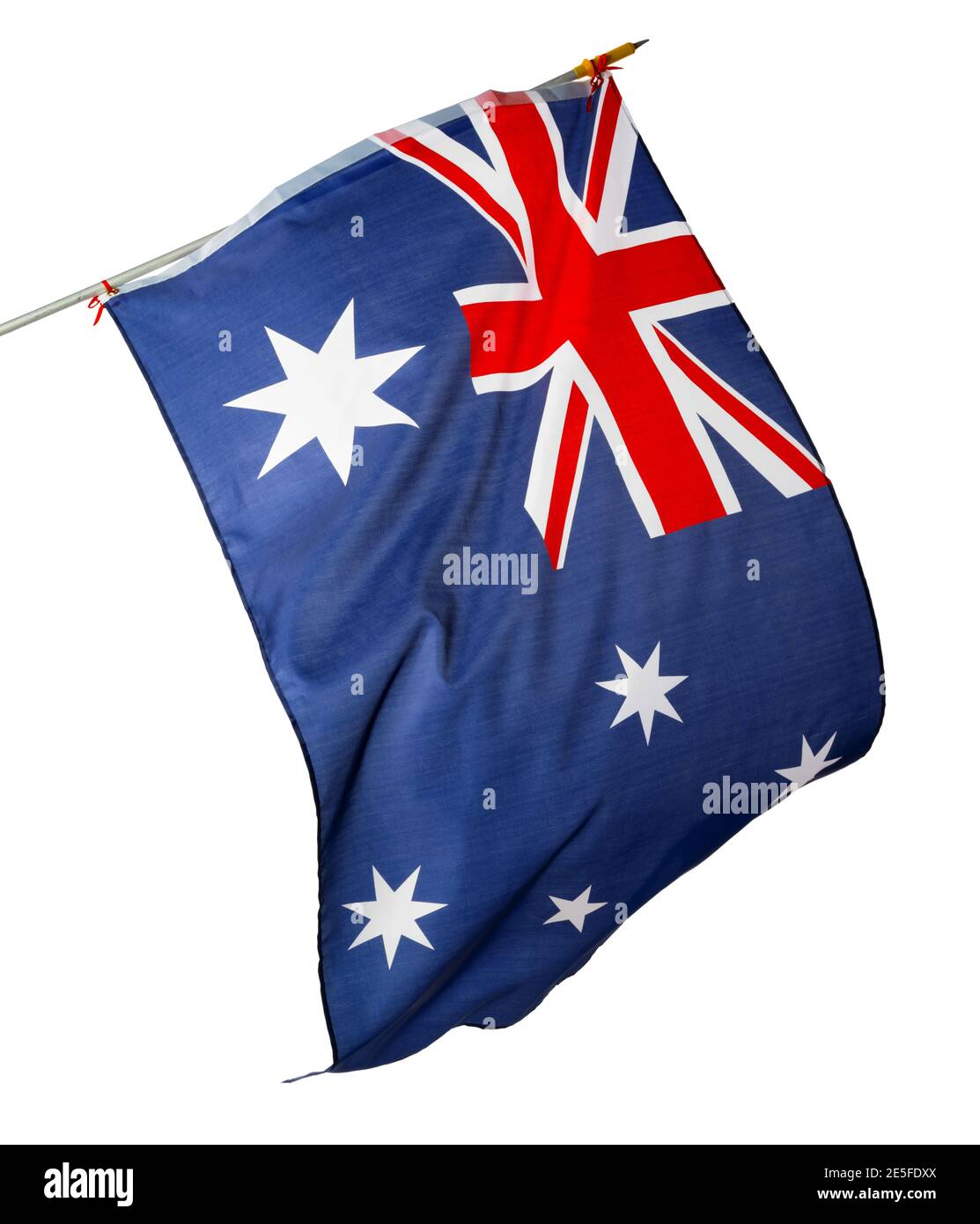 National flag of Australia isolated on white background Stock Photo - Alamy