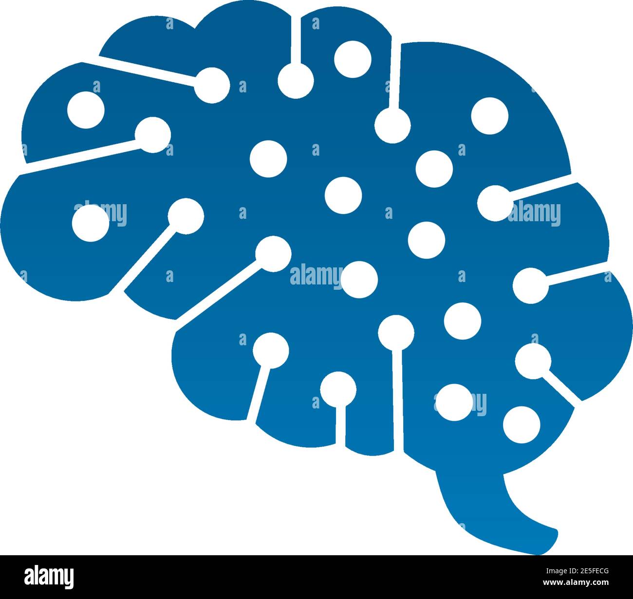 Brain illustration logo design vector template Stock Vector Image & Art ...