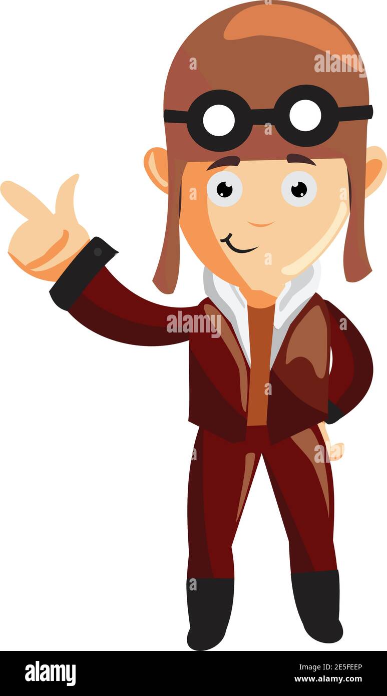 Cartoon happy boy pointing hi-res stock photography and images - Alamy