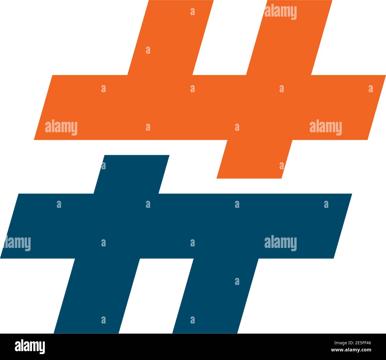 Hashtag icon logo design inspiration vector template Stock Vector Image ...