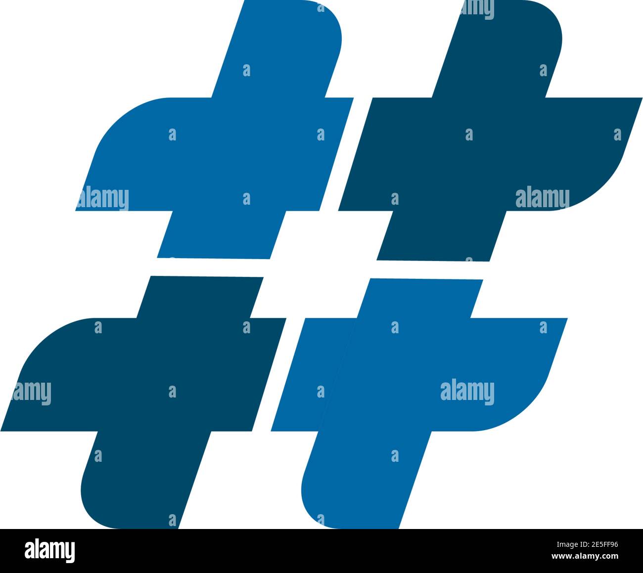 Hashtag icon logo design inspiration vector template Stock Vector Image ...