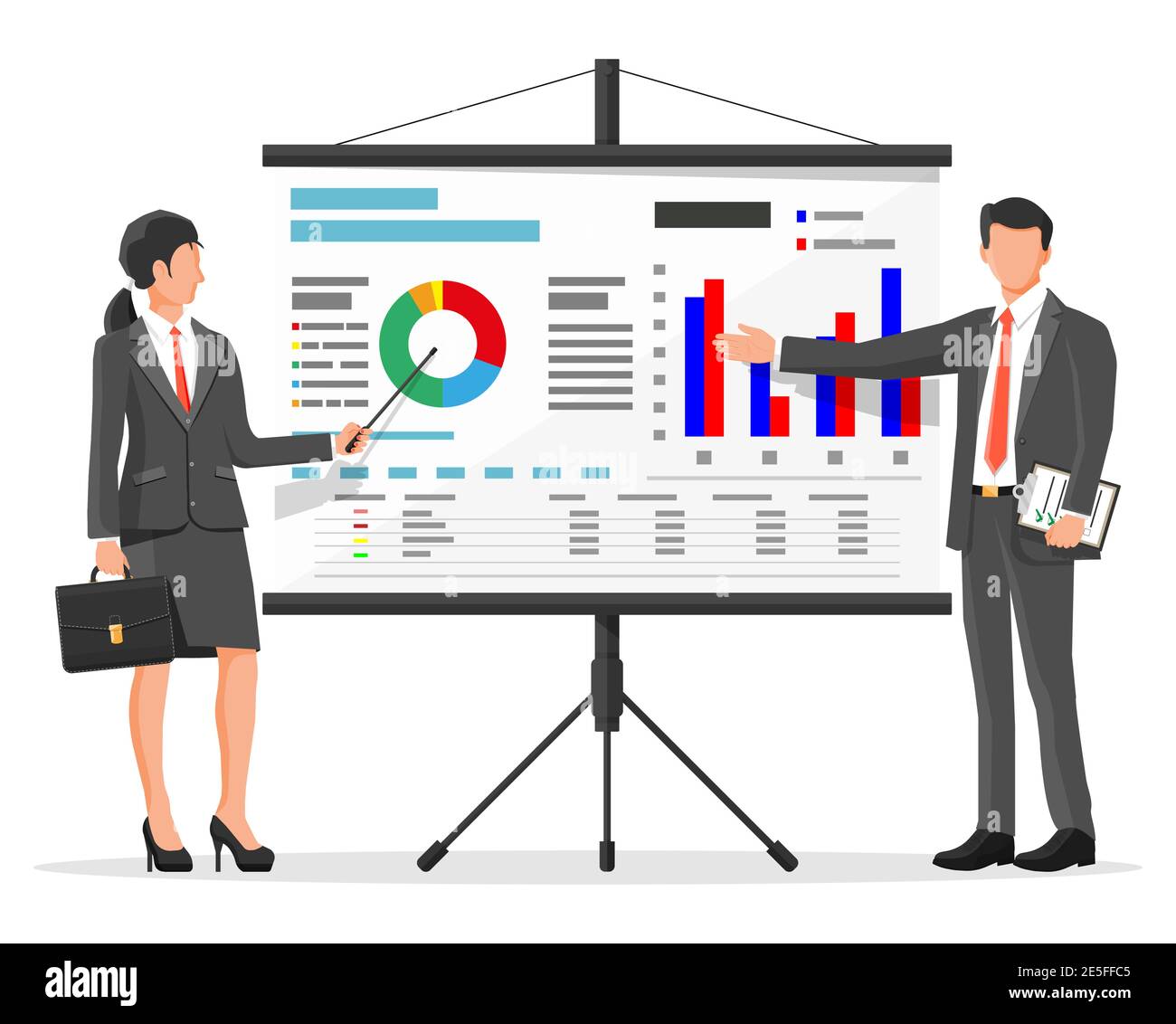 Woman presentation conference projector Cut Out Stock Images & Pictures ...