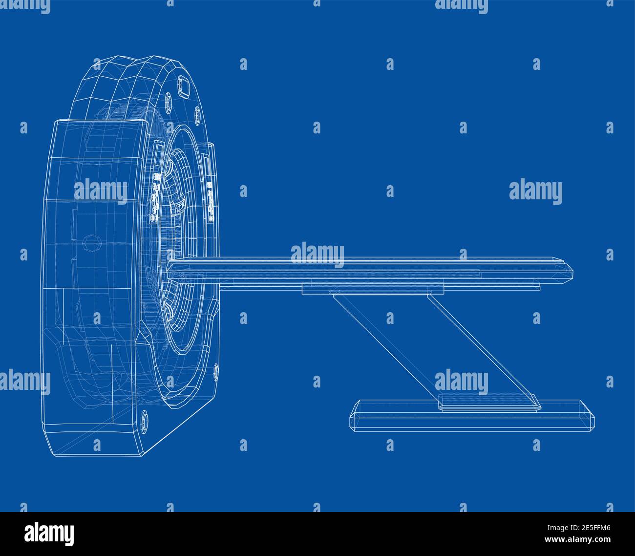3d illustration of a MRI machine Stock Vector Image & Art - Alamy