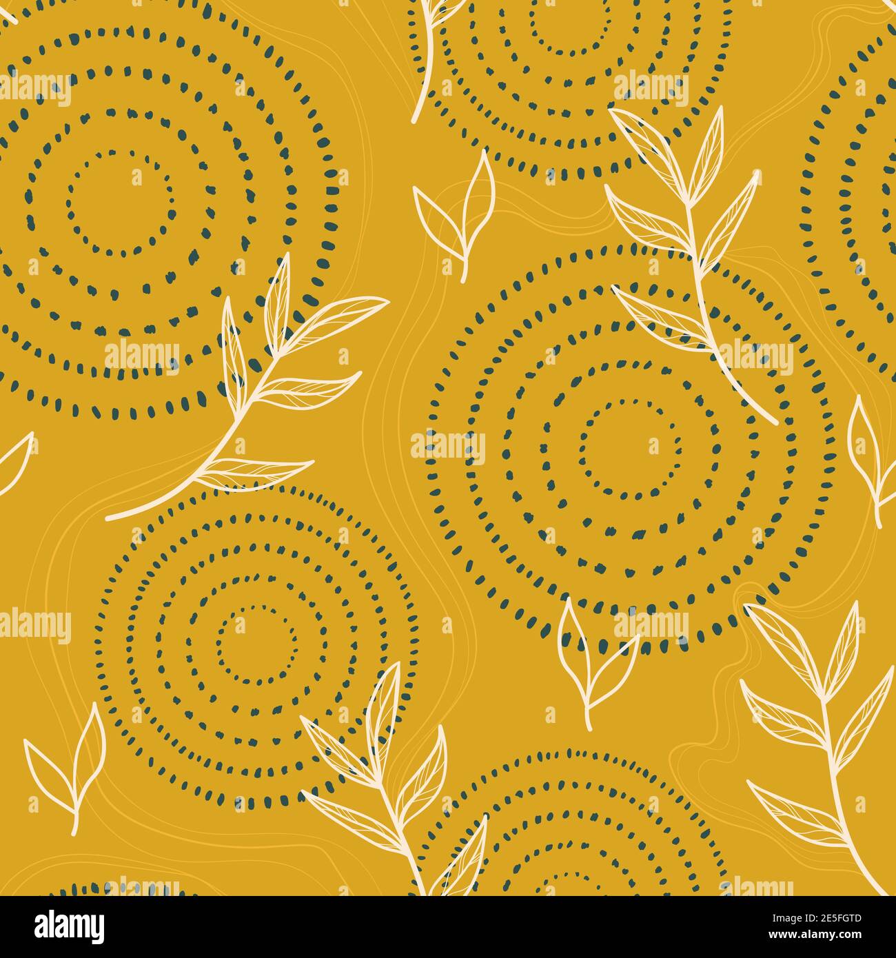 Modern abstract seamless pattern with hand drawn textures, spots and ...