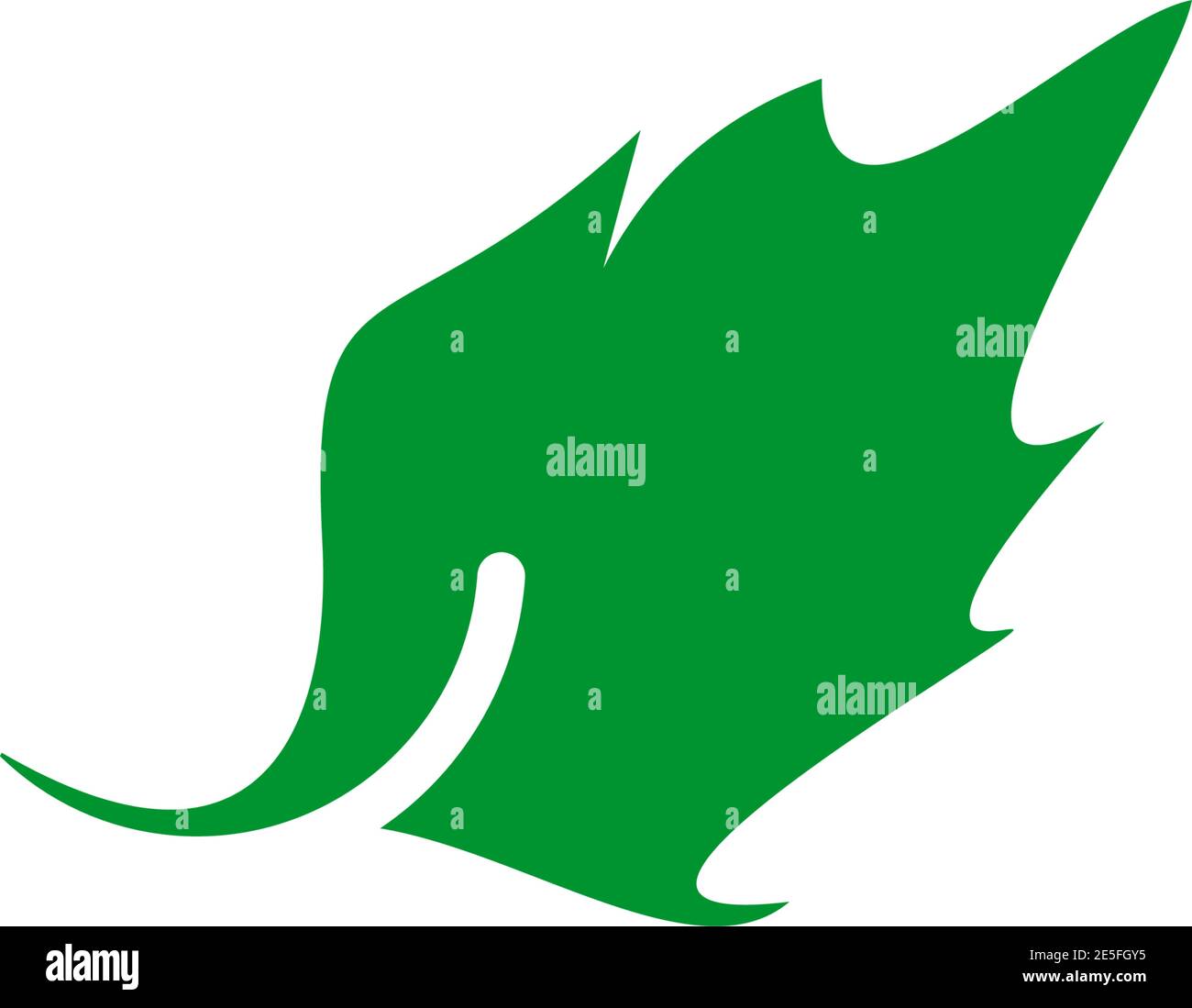 Leaf icon logo design vector illustration template Stock Vector Image ...