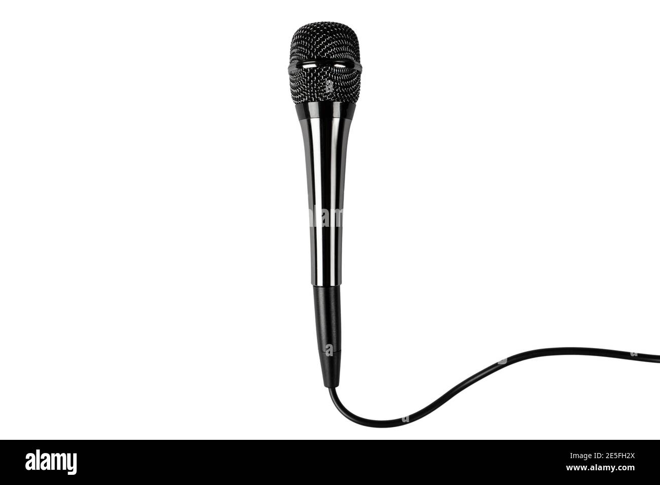 Modern microphone isolated on a white background. Speaker concept Stock ...