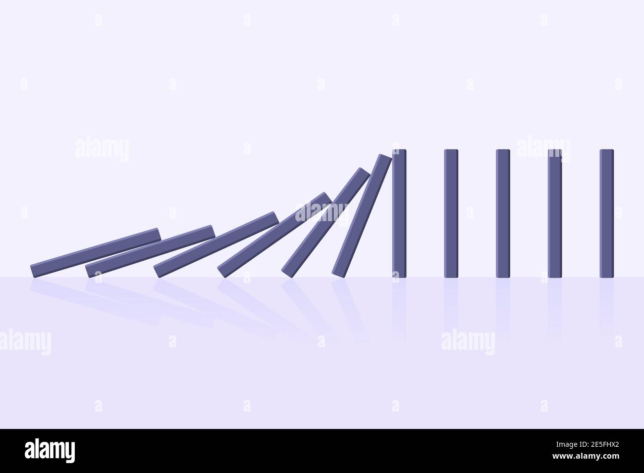 Dominoes falling and standing Stock Vector Images - Alamy
