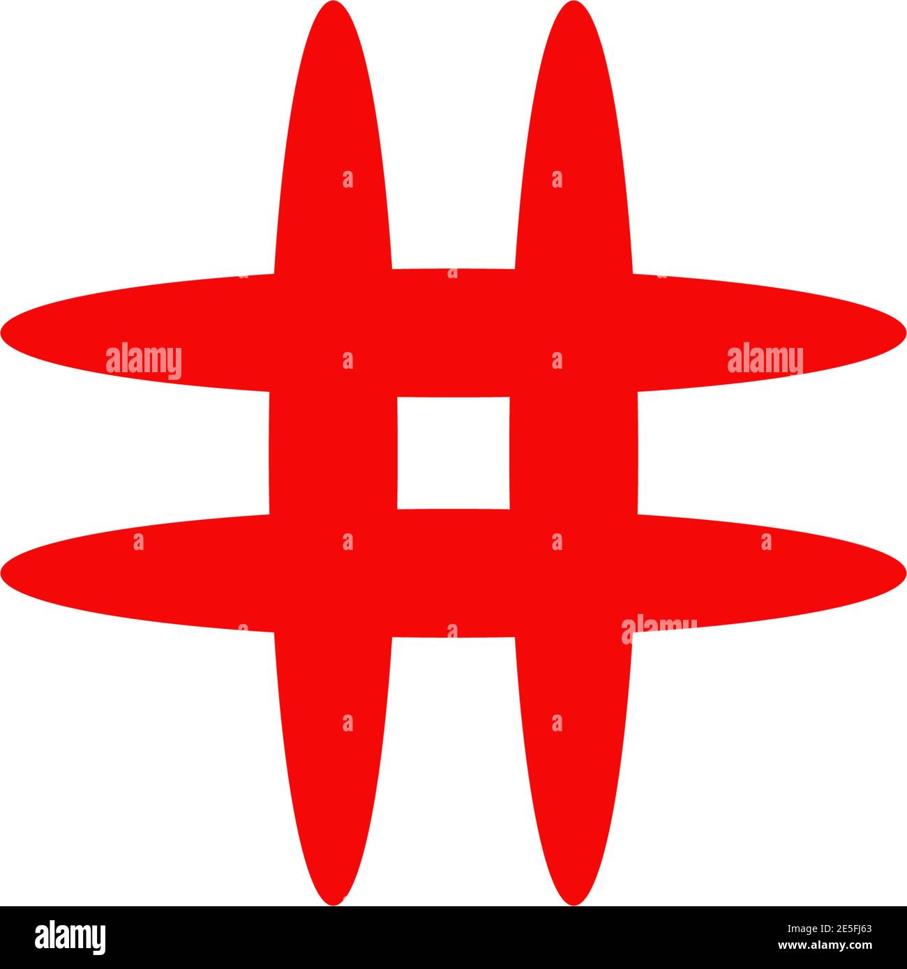 Hashtag icon logo design inspiration vector template Stock Vector Image ...