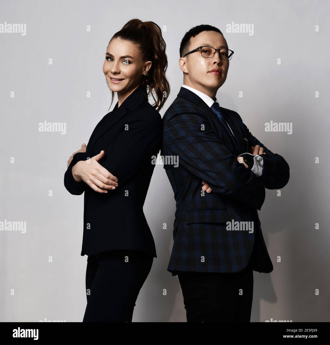 Couple business suits hi-res stock photography and images - Alamy