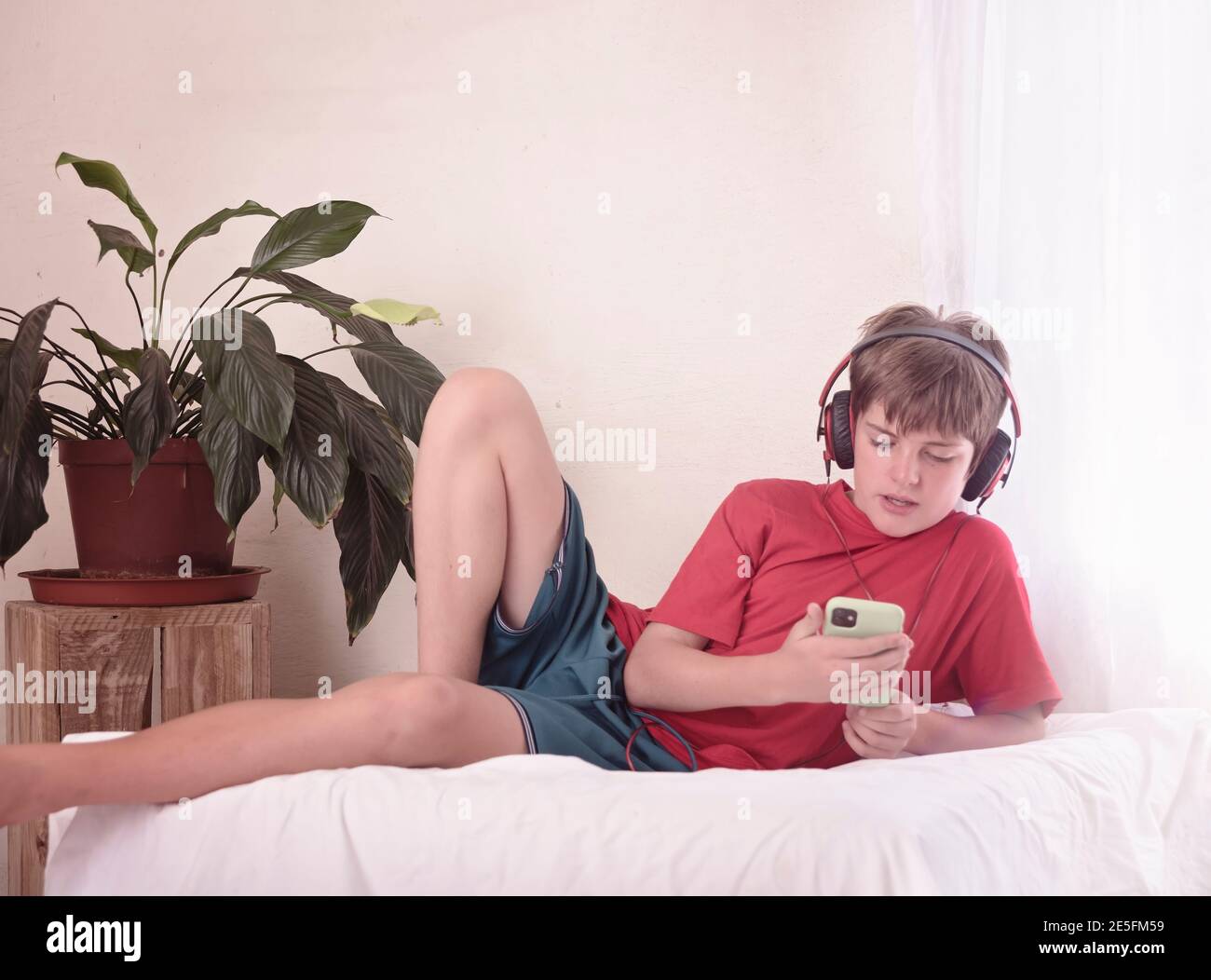 school going child learning online with divices Stock Photo - Alamy