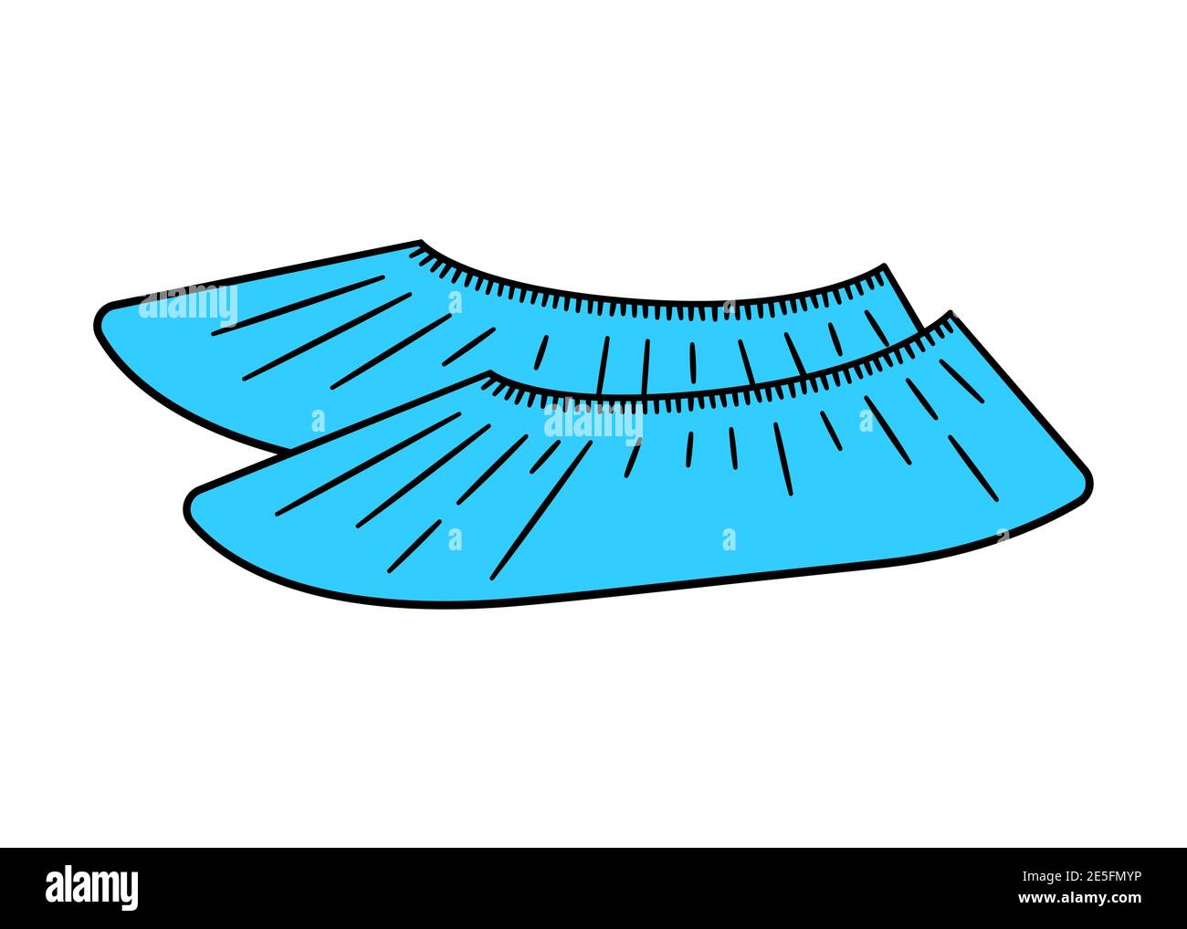 Shoe covers. Protective medical covers. Isolated vector illustration ...