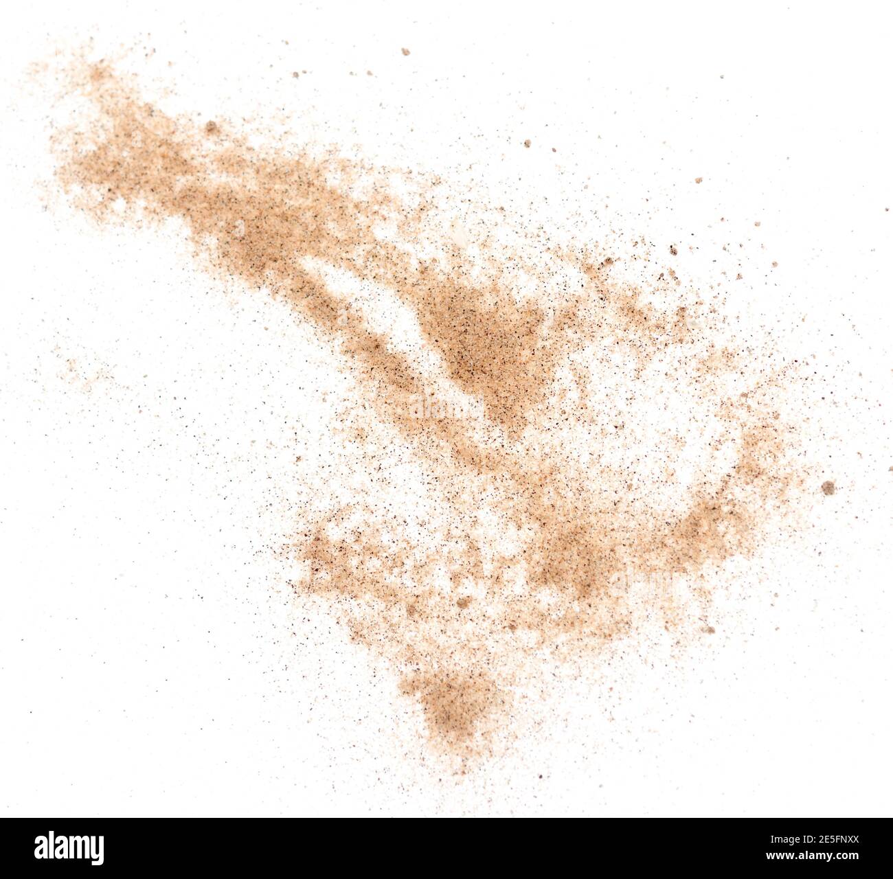 Sand isolated on white background Stock Photo - Alamy