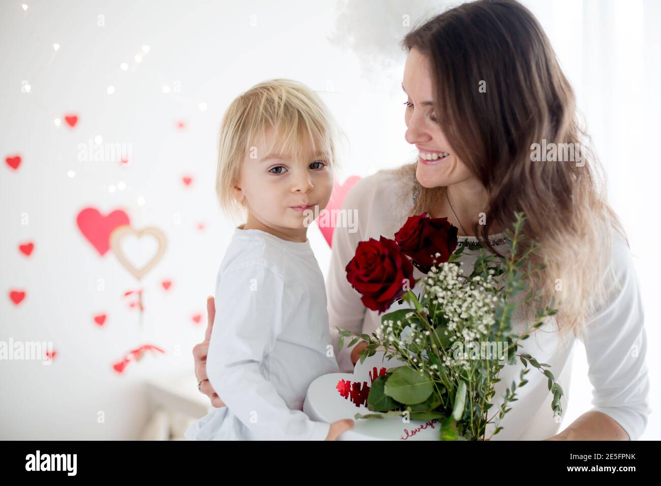 Beautiful blonde mom in hi-res stock photography and images - Alamy