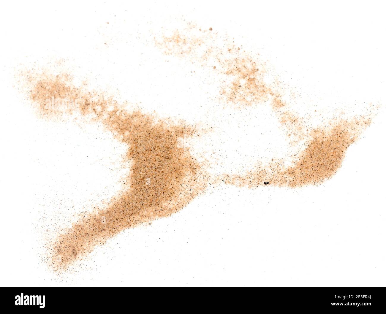 Sand isolated on white background Stock Photo - Alamy