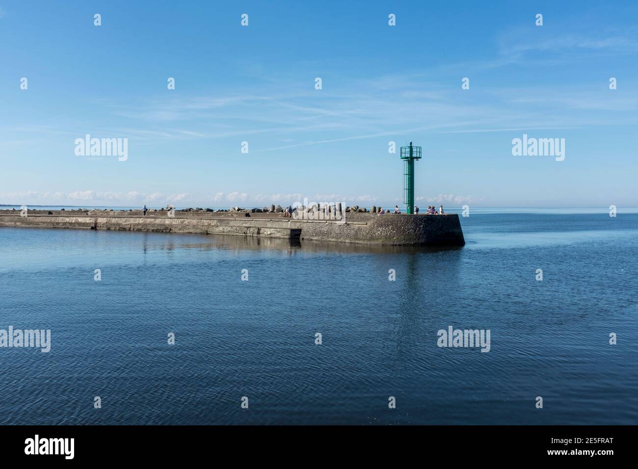 The breakwater at Darlowko, the seaside neighbourhood of Darlowo on the ...