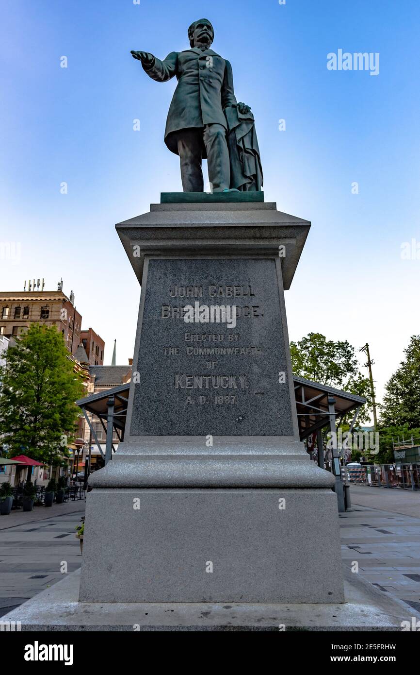 Lexington, Kentucky, USA - June 19, 2017: Statue of John C ...