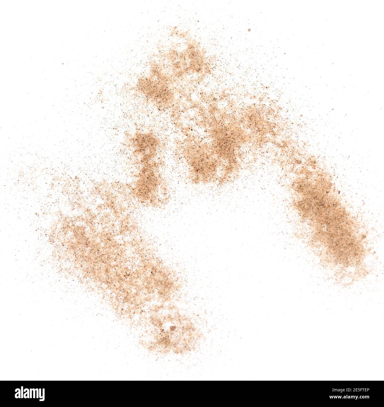 Sand isolated on white background Stock Photo - Alamy