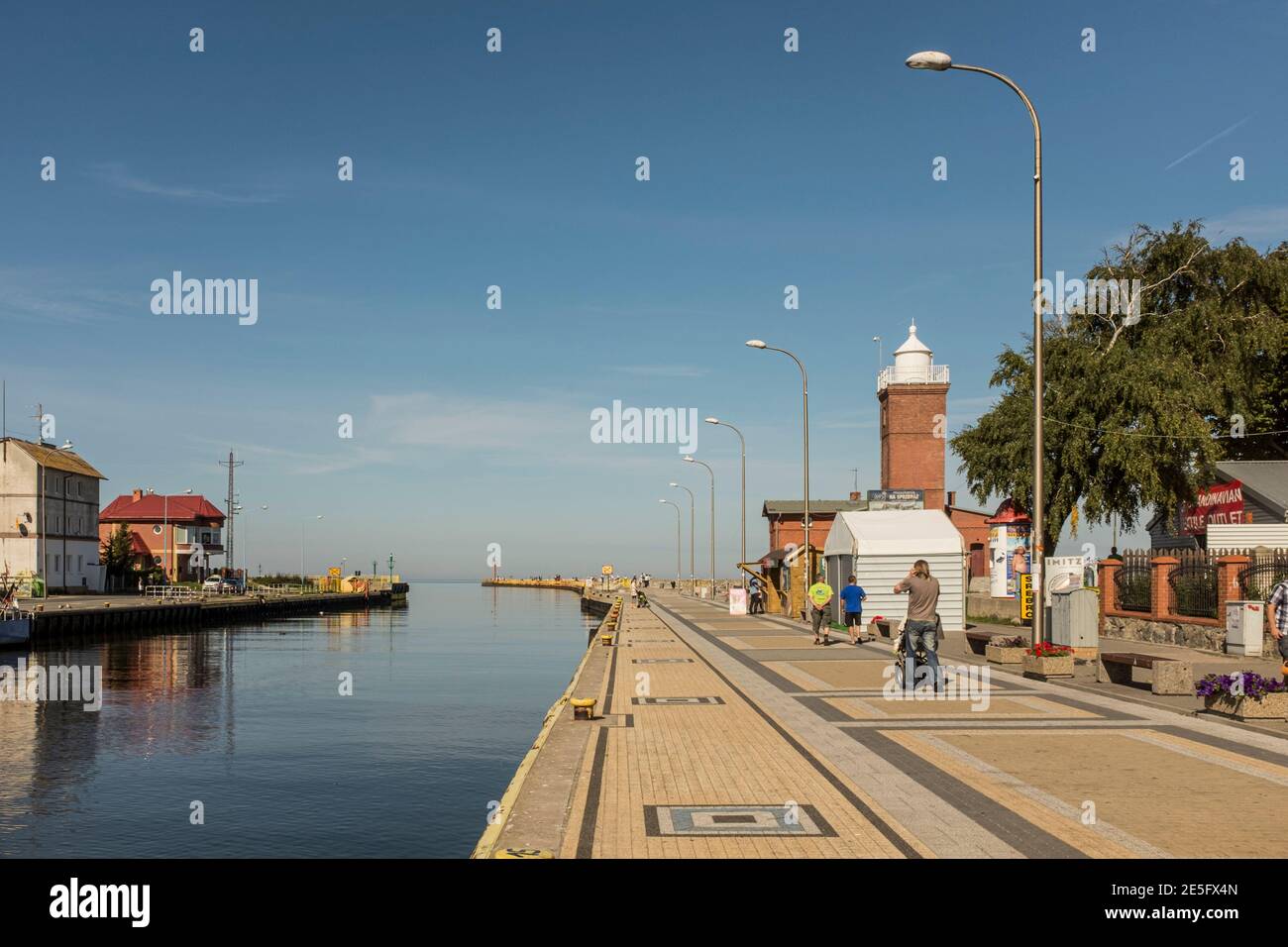 Darlowko, the seaside neighbourhood of Darlowko on the Baltic coast of ...