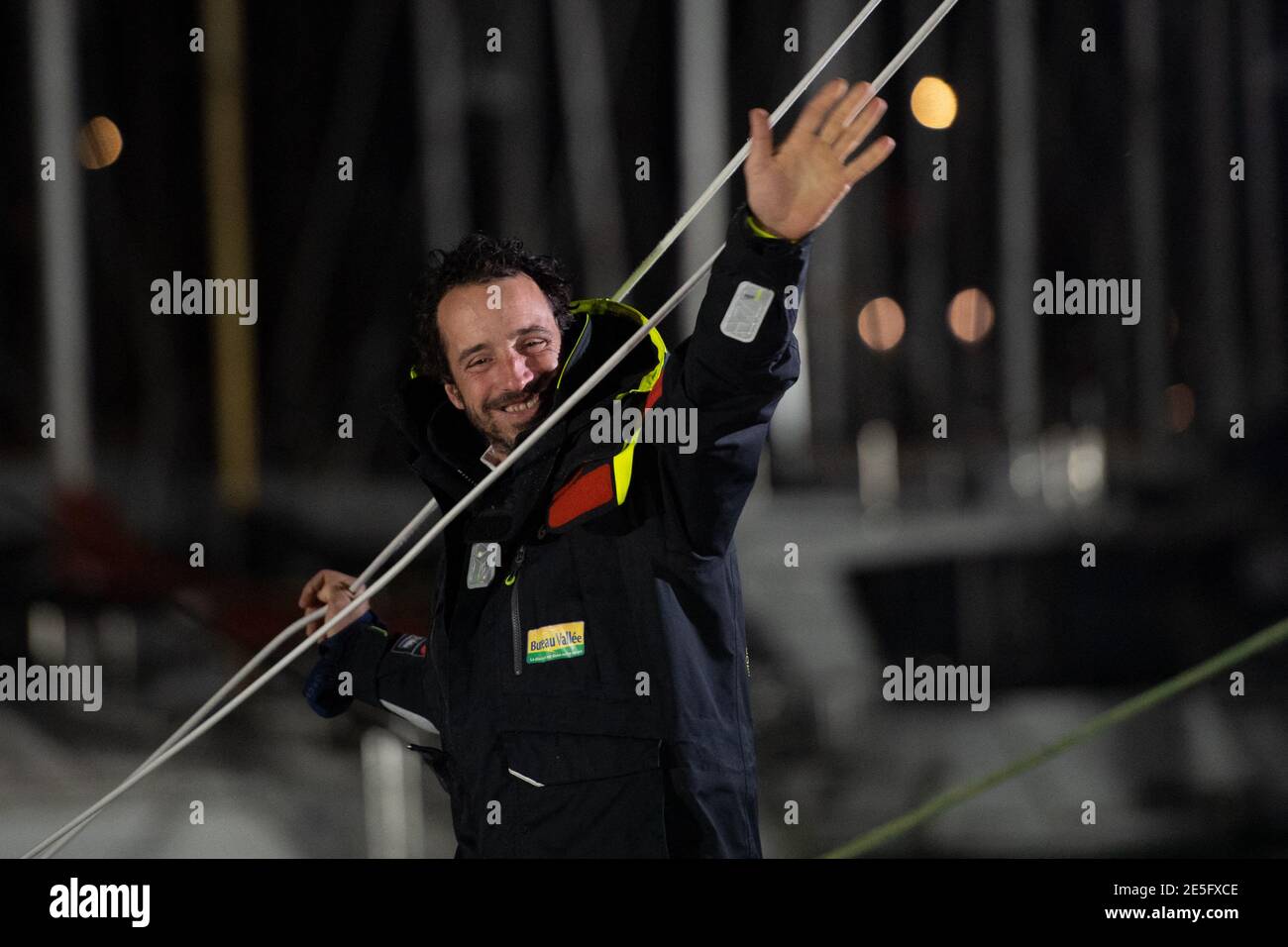 French skipper Louis Burton, 35, who sailed his Imoca 60 monohull ...