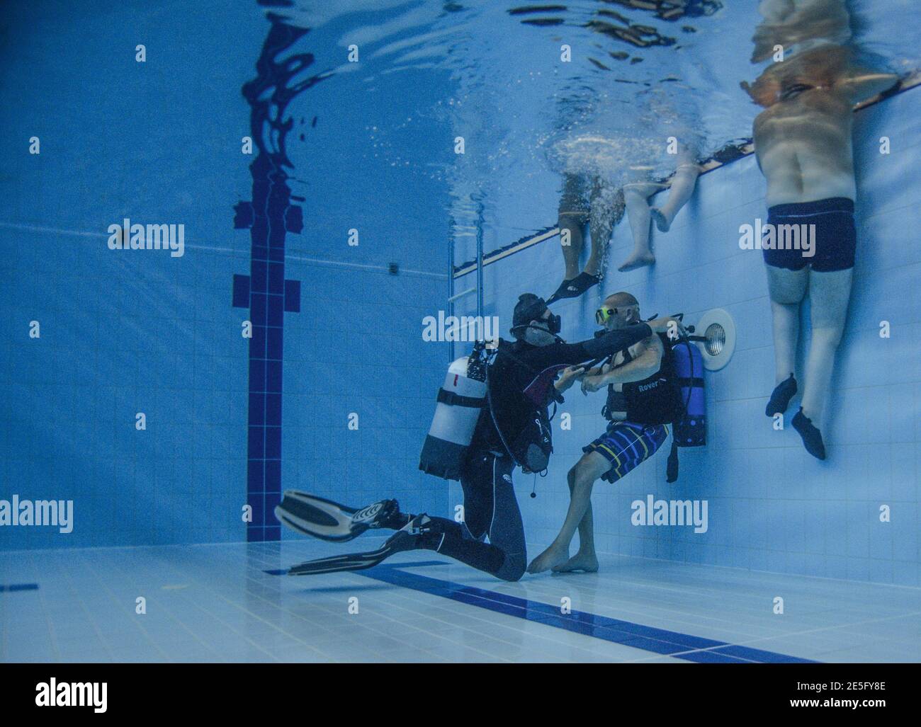 Disabled people in discovering Scuba Diving Stock Photo - Alamy