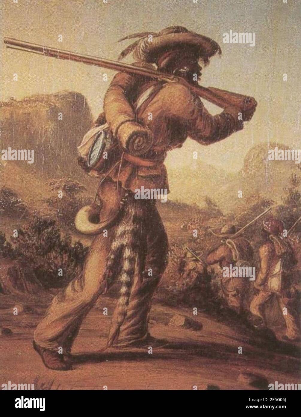 Mfengu soldier of Cape Colony - Fingo People Stock Photo - Alamy